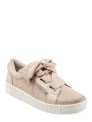 Eos Jovi Perforated Leather Sneaker - Birch