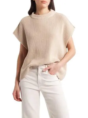 Frank & Eileen Montecito Cotton Sweater Vest Sand
