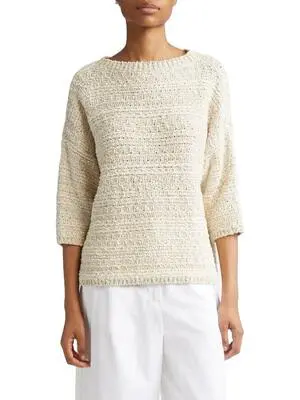 Max Mara Arda Cotton Blend Sweater - Ivory