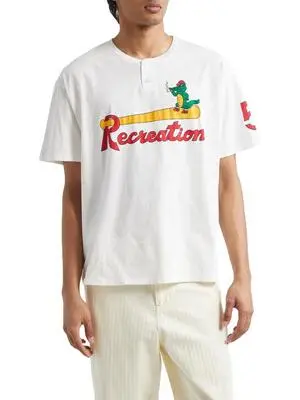 BODE Reptile Recreation Graphic T-shirt - Cream