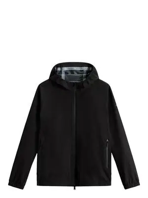 Woolrich Woolrich Hooded Zip-Up Jacket Black