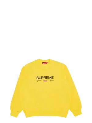 Supreme Established Crewneck - Yellow