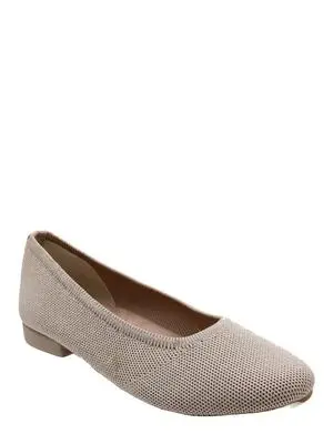 DAVID TATE Runway Metallic Ballet Flat - Natural Metallic
