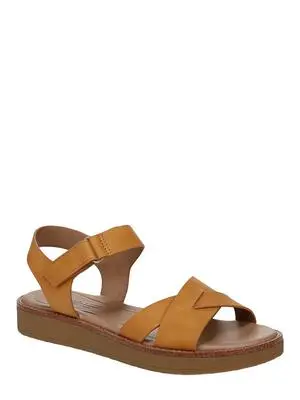 LIFESTRIDE LifeStride Wren Ankle Strap Platform Sandal Gold
