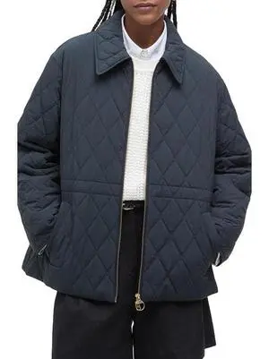 Barbour Clarissa Quilted Jacket - Dark Navy Rosem