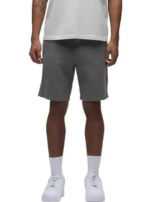 Hudson Jeans Venice Flat Front Cotton Twill Chino Shorts - Castor Grey