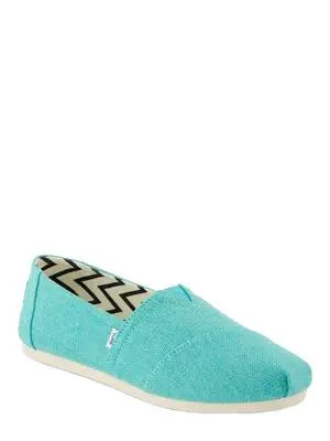 Toms TOMS Alpargata Classic Flat Medium Blue