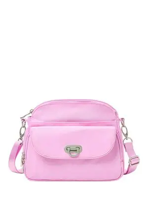BAGGALLINI BAGGALLINI Coastal Flip Lock Crossbody Bag Hibiscus Pink