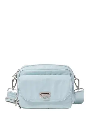 BAGGALLINI Coastal Flip Lock Camera Crossbody Bag Pool