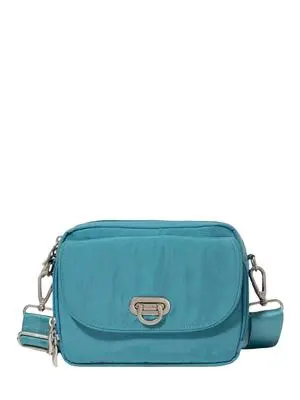 BAGGALLINI Coastal Flip Lock Camera Crossbody Bag Seaside Blue
