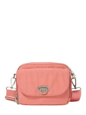 BAGGALLINI Coastal Flip Lock Camera Crossbody Bag Terracotta