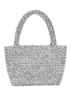 MODA LUXE MODA LUXE Donna Rhinestone Evening Bag Silver