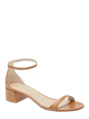 STUART WEITZMAN Stuart Weitzman Nudist Block Heel Sandal Macchiato