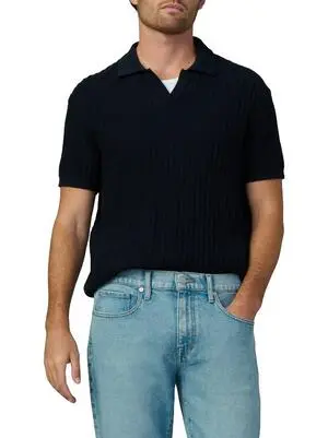 Joe's Jeans Textured Johnny Collar Polo True Navy