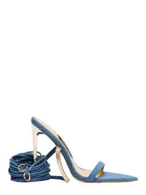 JESSICA RICH Tie Up Sandal - Denim