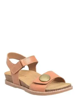 COMFORTIVA Gwen Wedge Sandals - Luggage
