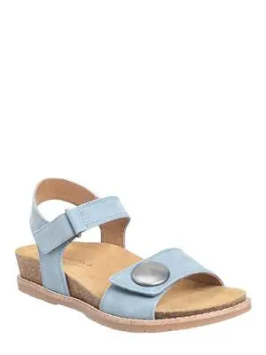 COMFORTIVA Gwen Wedge Sandals - Quarry Blue