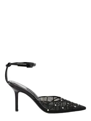JESSICA RICH Amora Mesh Slingback - Black