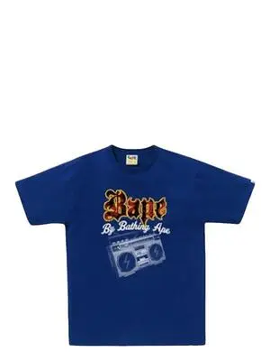 A BATHING APE Boombox Tee Shirt - Blue