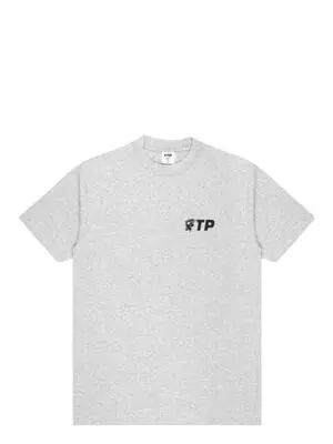 FTP X Famous Logo Tee Shirt - Heather Grey