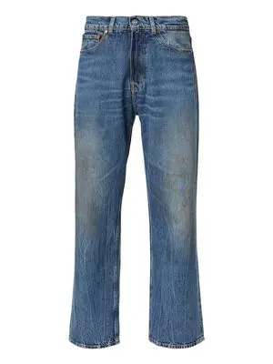 Our Legacy Third Cut Distressed Wide-leg Jeans - Blue