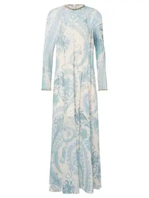 Zimmermann Illuminate Paisley Maxi Dress - Blue