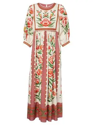 Farm Rio Ainika Floral Maxi Dress - Multicoloured