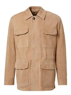 Brioni Suede Field Jacket - Beige