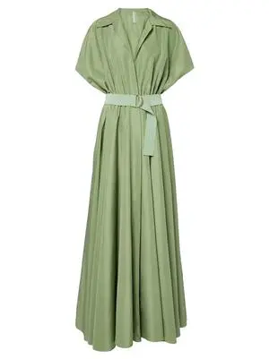 Norma Kamali Belted Gown - Green