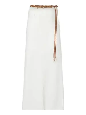 XU ZHI Jersey Maxi Skirt - White