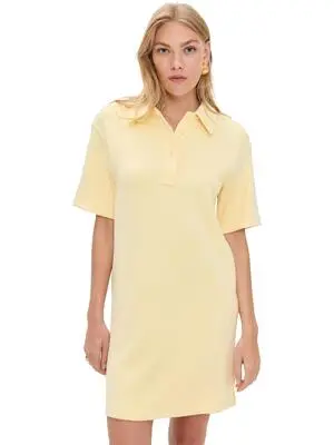 LE BOP Solene Polo Dress - Butter Yellow