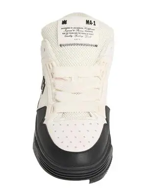 Amiri Ma-1 Chunky Leather Mid-top Sneakers - Black