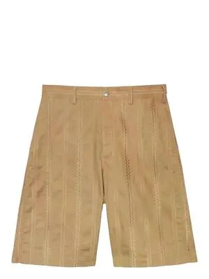 MSGM Striped Shorts - Neutrals