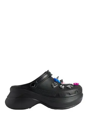 Balenciaga Crocs™ Mule With Jibbitz™ Charms - Black