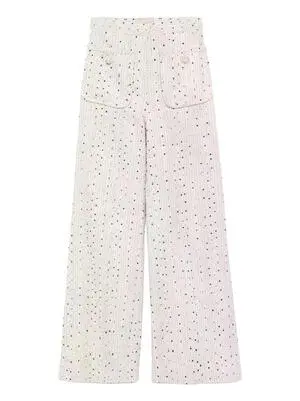 Elie Saab Tweed Pants - White