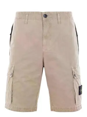 Stone Island Stone Island Cotton Cargo Shorts Brown