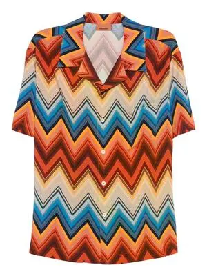 Missoni Zigzag Pocket Shirt - Orange