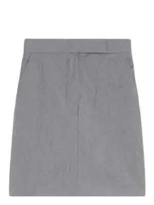 Max Mara Wool Cloth Mini Skirt Medium Grey