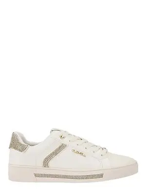 Carvela Daze Jewel Leather Low-top Trainers - Gold
