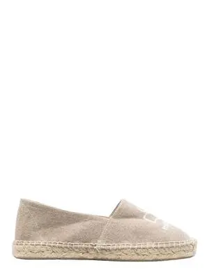Isabel Marant Canae Logo-embroidered Espadrilles - Beige