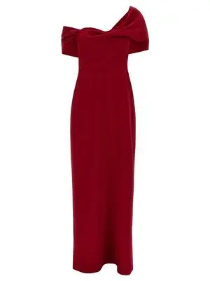 Carolina Herrera Column Maxi Dress - Red