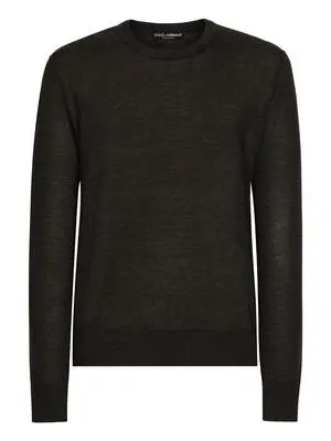 Dolce & Gabbana Cashmere Crewneck Sweater - Grey