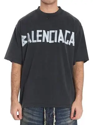 Balenciaga Balenciaga Tape Type T-Shirt Black