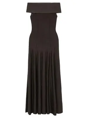 KHAITE KHAITE Off-Shoulder Ankle Length Dress