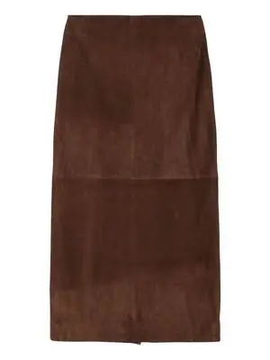 NOUR HAMMOUR Nour Hammour Suede Skirt