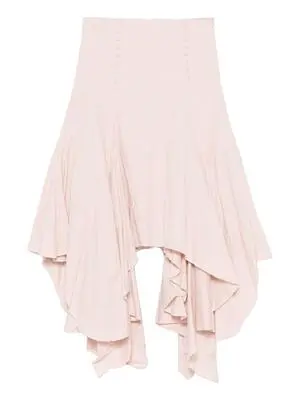 MARQUES' ALMEIDA Flounce Midi Skirt - Pink