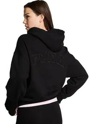 Pink Campus Fleece™ Half-zip Hoodie - Black
