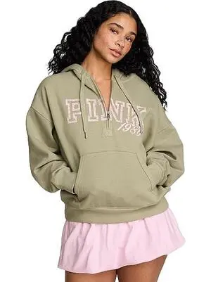 Pink Campus Fleece™ Half-Zip Hoodie Green