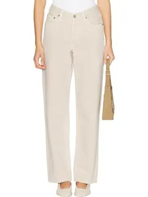 AGOLDE V-waist Baggy Jeans - Scone