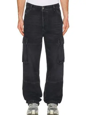 DIESEL® Uty Cargo Jeans - Black